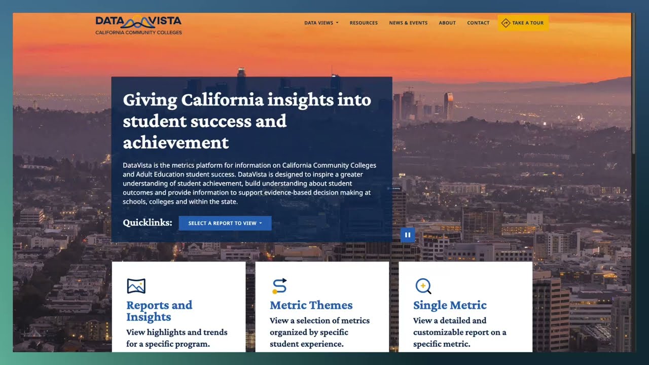 Navigating DataVista.