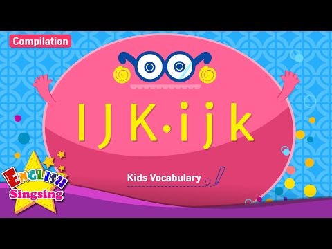 Kids vocabulary compilation - Words starting with I, J, K - English educational video for kids