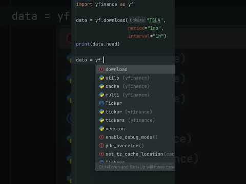 EASY stock market data with Python and Yahoo Finance #python #stocks