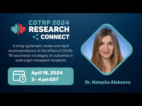 CDTRP Research Connect Dr. Natasha Aleksova