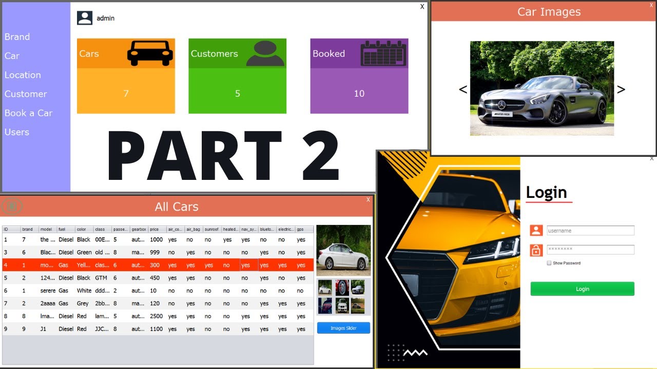 Java Project Tutorial - Create a Car Rental Management System Using Java And MySQL - Part 2