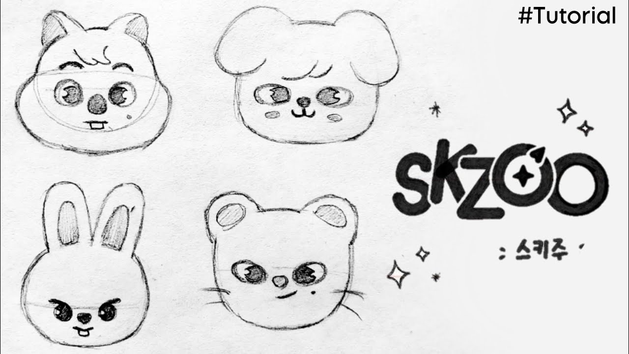 [TUTORIAL] How to draw SKZOO Characters/Han Qoukka,PuppyM, Leebit, Jiniret
