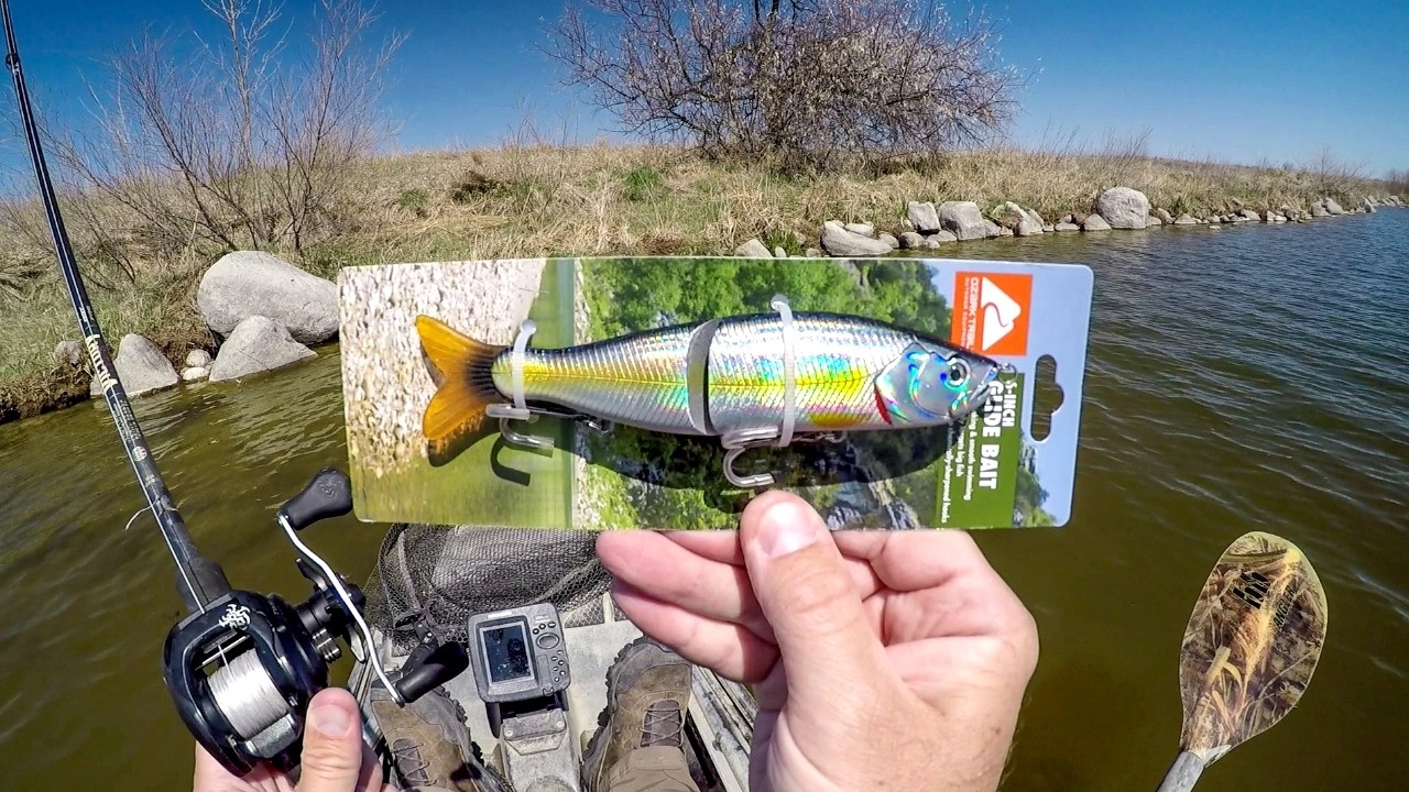 Fishing A Walmart Glide Bait For Slough Monsters!