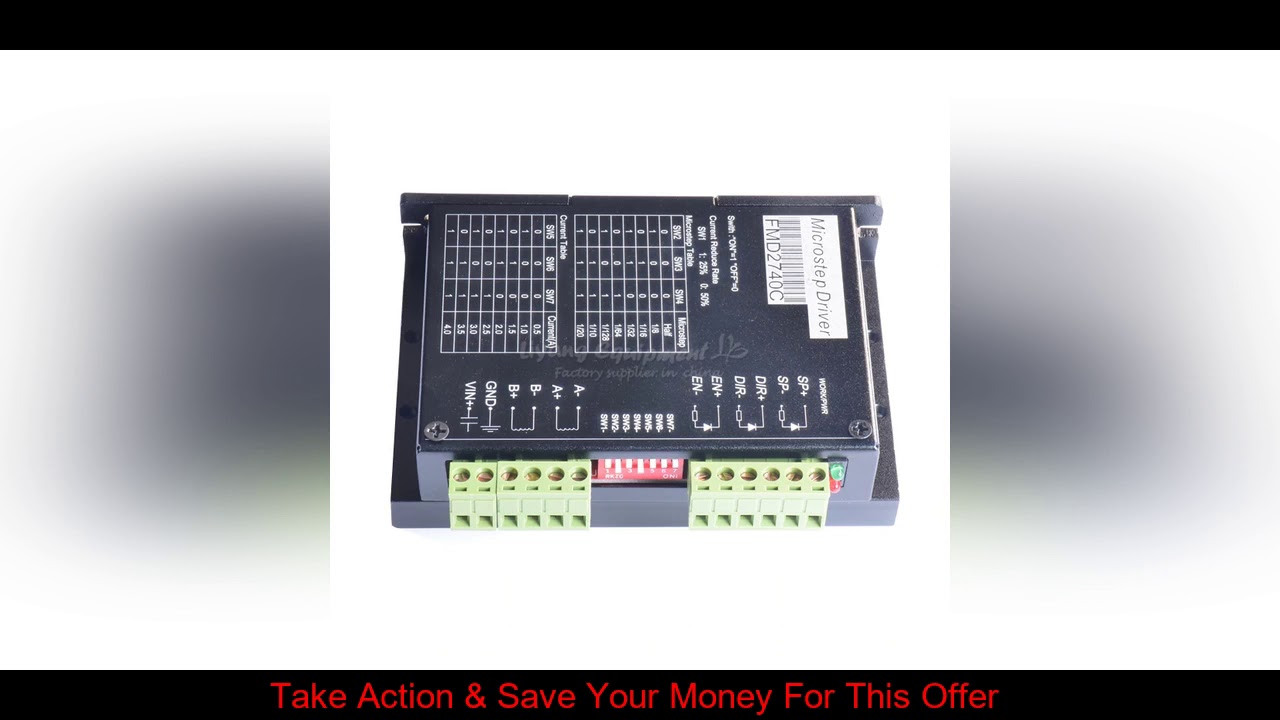 Deal  2 phase stepper motor driver 4A128 subdivision FMD2740C for wood router