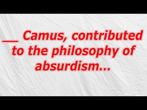 Camus, contributed to the philosophy of absurdism (CodyCross Answer/Cheat)