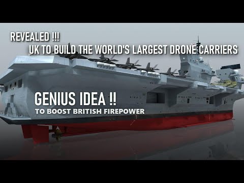 UK plans to make new supercarrier HMS Prince of Wales as the world's first largest drone carriers