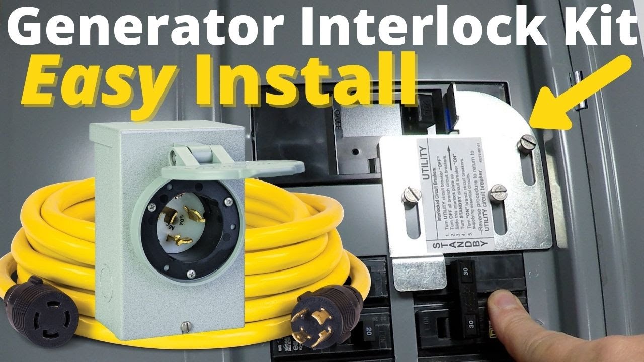 Home Generator Interlock Kit Installation - EASY and Cheap!