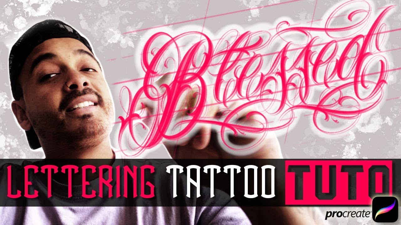 Tattoo Chicano Lettering Tutorial - Created with Procreate / by Haris Jonson
