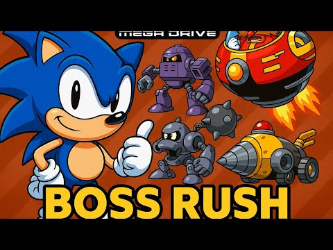 Boss rush Supercut! All Sonic the Hedgehog Boss battles on Sega Megadrive 🎮