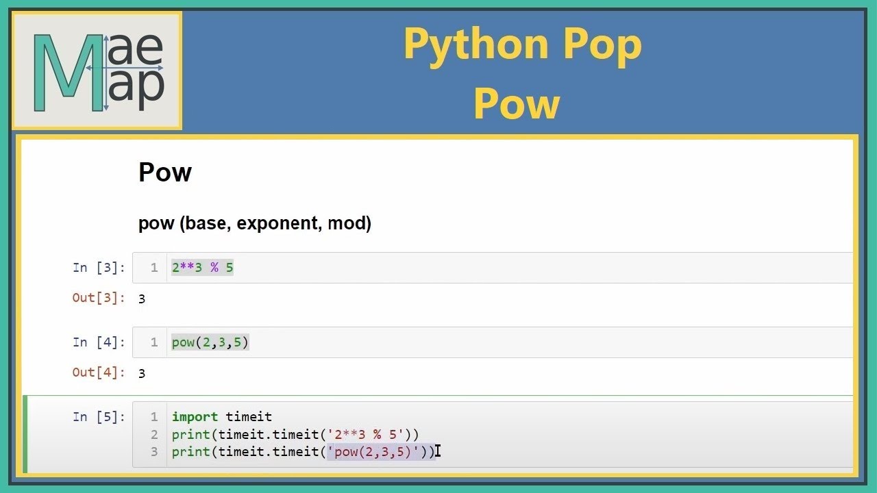 Python Pop: Pow