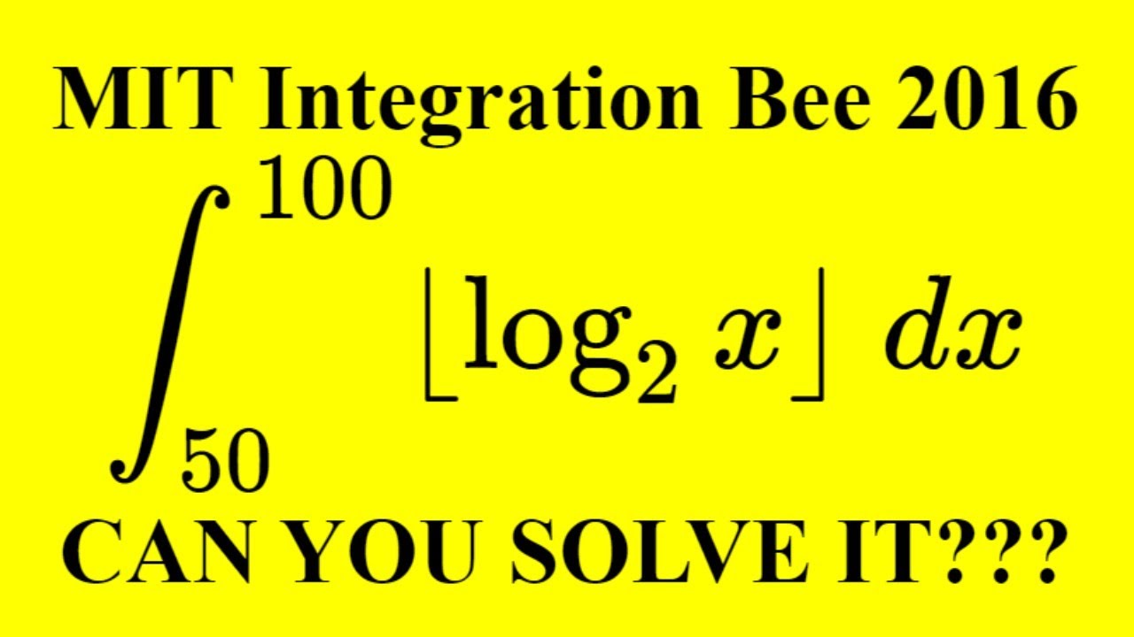 MIT Integration Bee 2016 #8