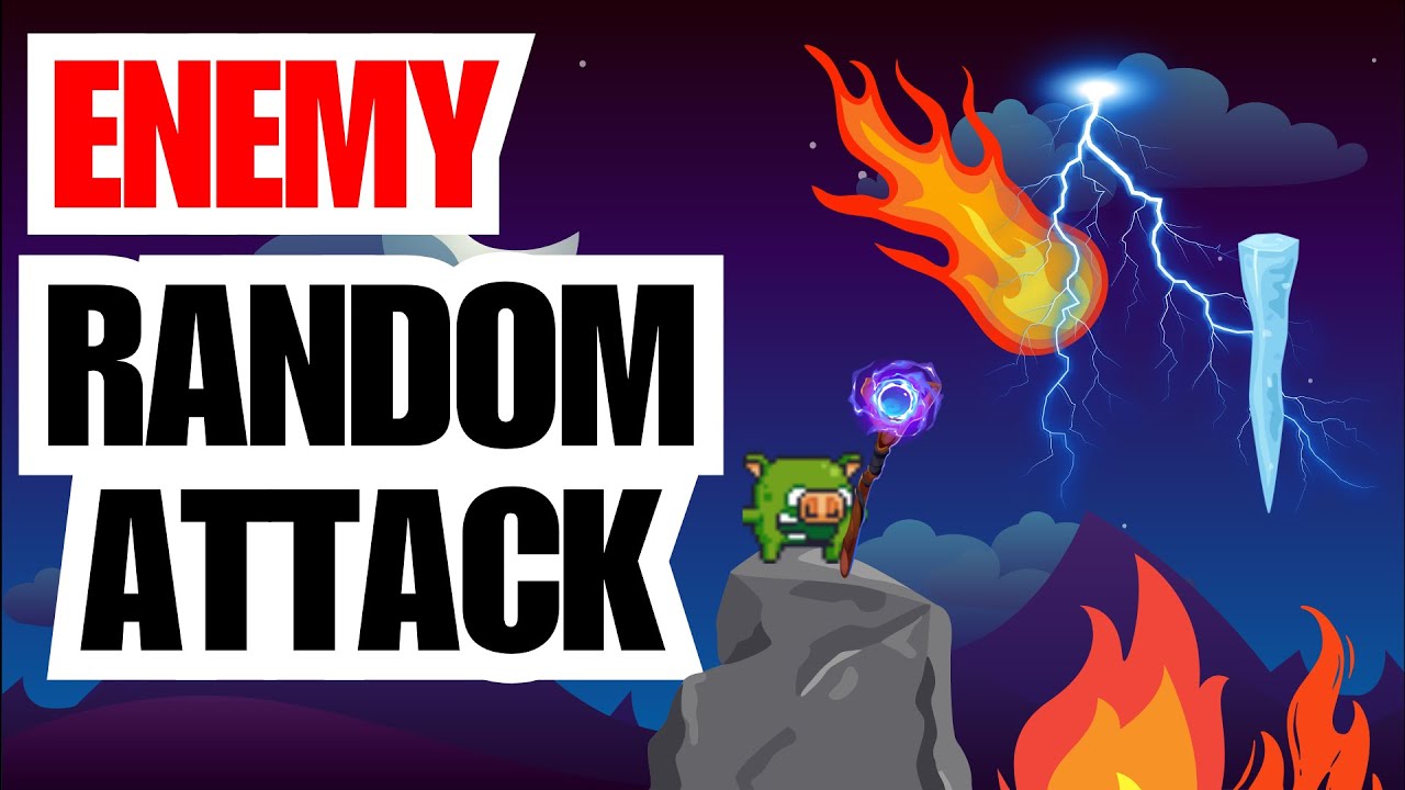 How to create an enemy Random Attack in Unity - enemy AI unity (Unity Tutorial)