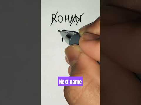 # ROHAN name logo # Design # Next name #shorts # By Rajbir