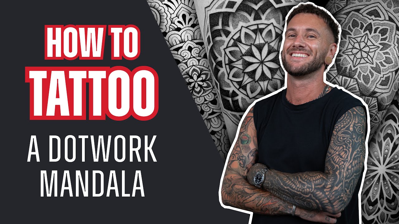 How to Tattoo a Dotwork Mandala with Bintt | Tattoo Tutorial