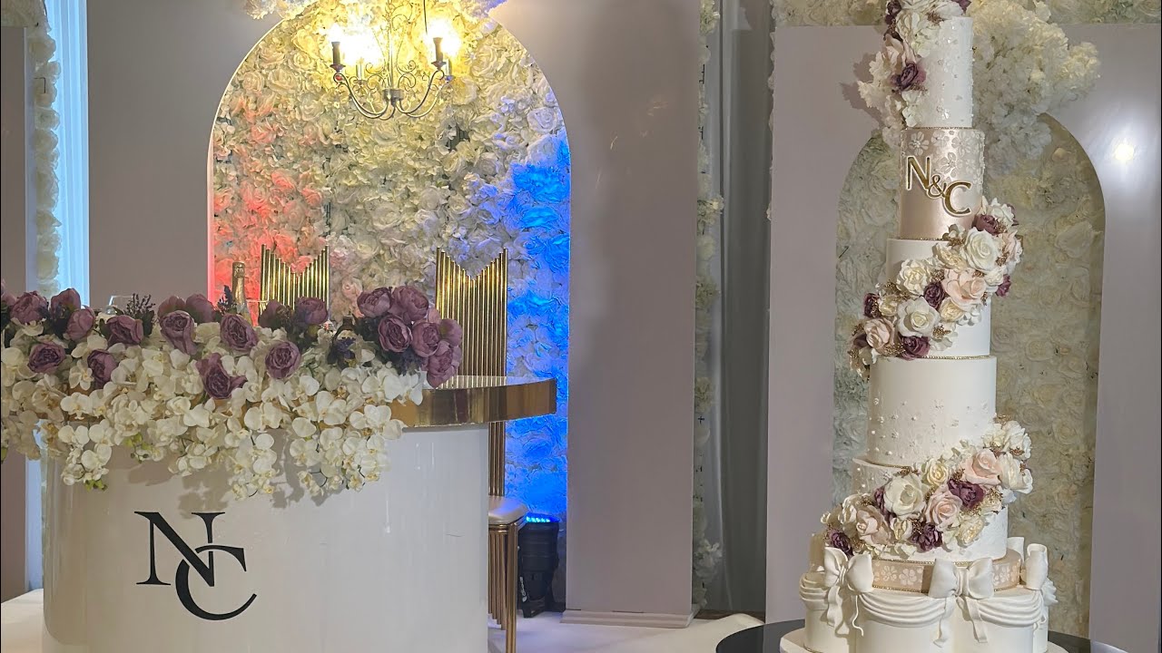 7 Tiers of Elegance: Behind the Scenes of a Luxury Tall Wedding Cake | Caketasia