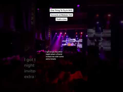 One Thing To Try In NYC: Webster Hall for concerts and events