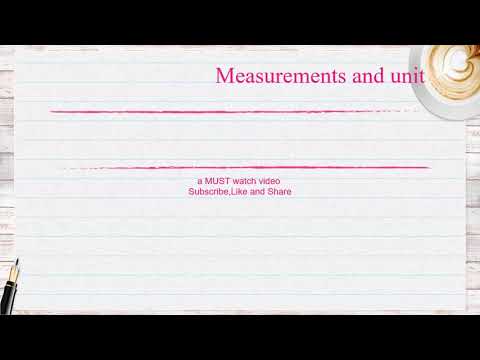 units and measurements