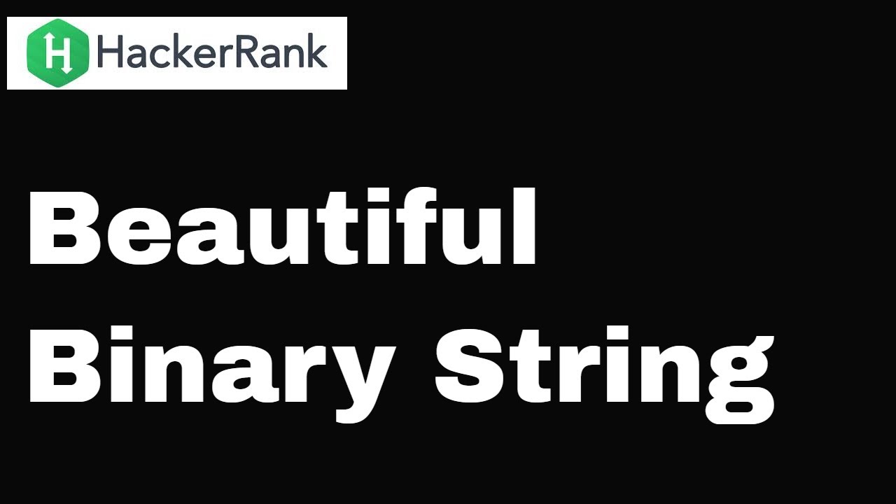 Hackerrank: Beautiful Binary String