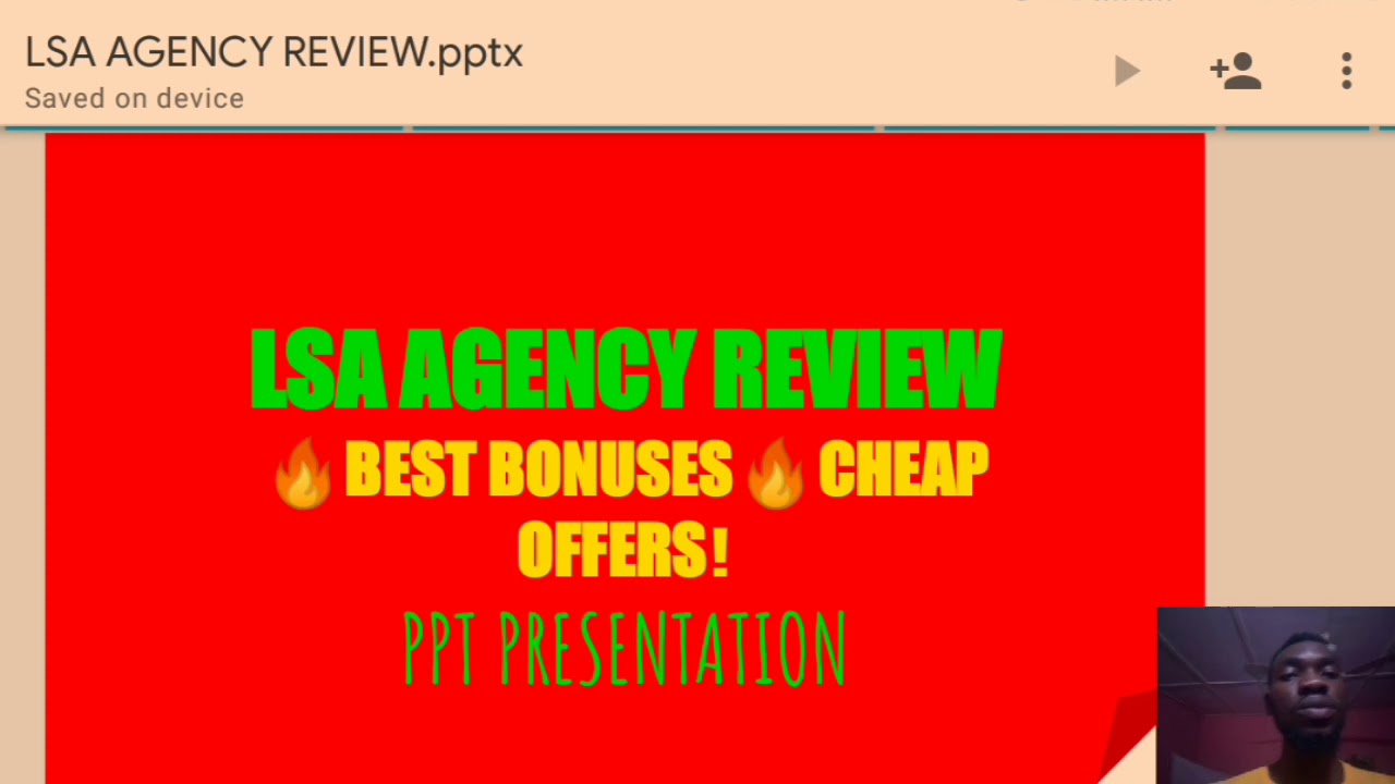 💲LSA Agency Review💲 | QUICK PPT REVIEW💵| LSA Agency Demo | +++BONUSES