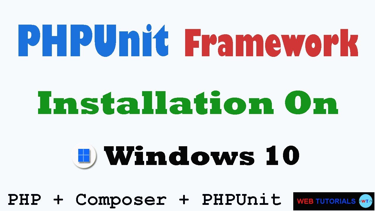 PHPUnit Framework installation on Windows 10