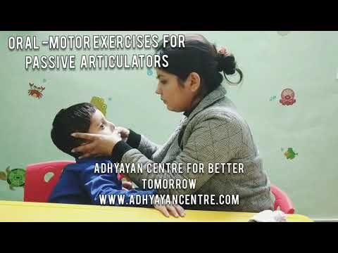 Speech therapy for passive articulators