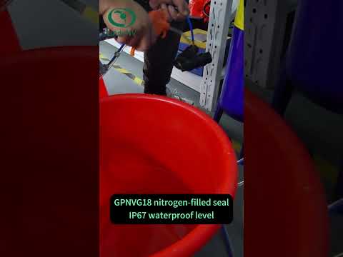 LinduNV are testing the GPNVG18 pads IP67 waterproof quality in water