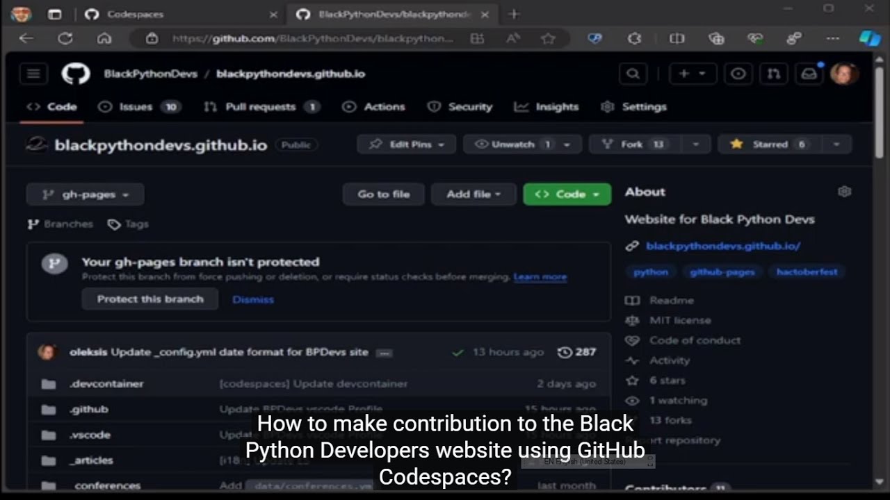 Black Python Devs GitHub Codespaces - Coffee Code