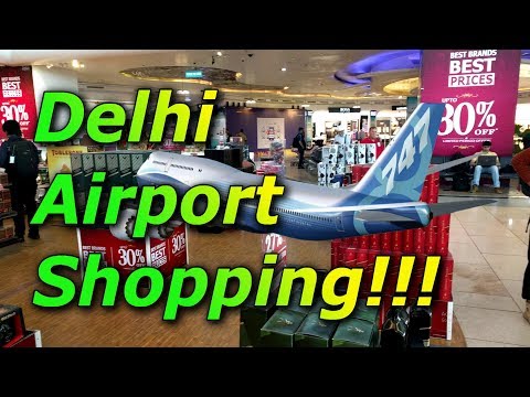 Amazing Delhi Airport Shopping and Food Video!!!!