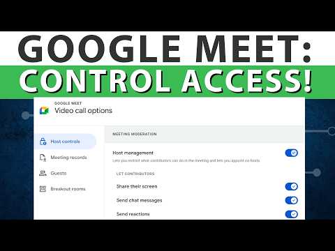 Tips Google Meet: Pengaturan Kontrol Host