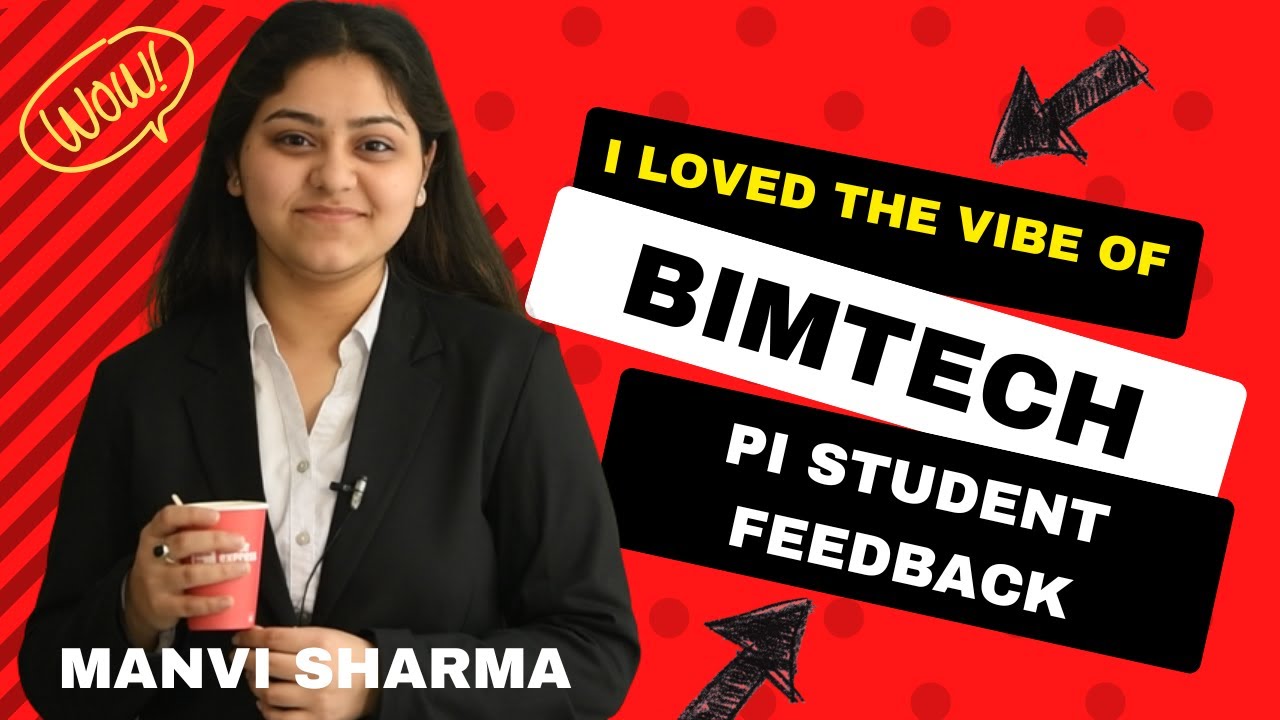 Candidate sharing PI experience at BIMTECH
