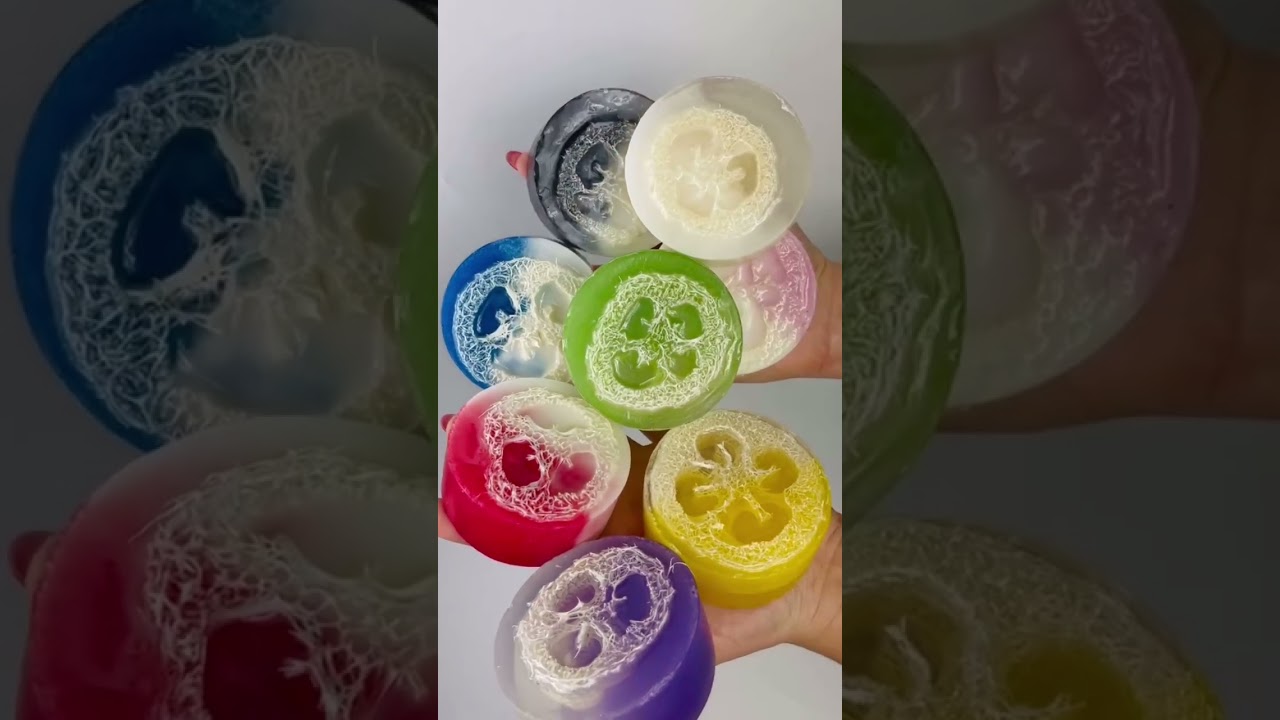 Loofah Soap #naturalskincare #handmadesoap #loofahsoap
