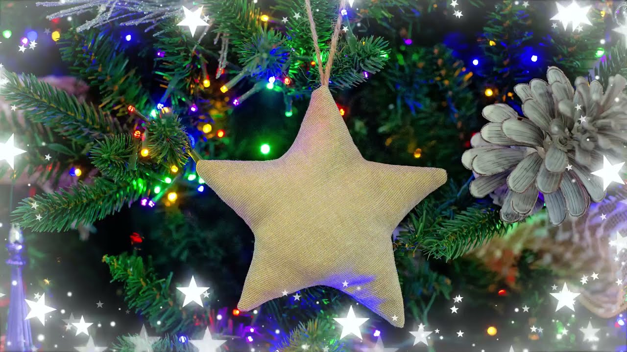 Fabric Star Ornament Tutorial w/ free pattern