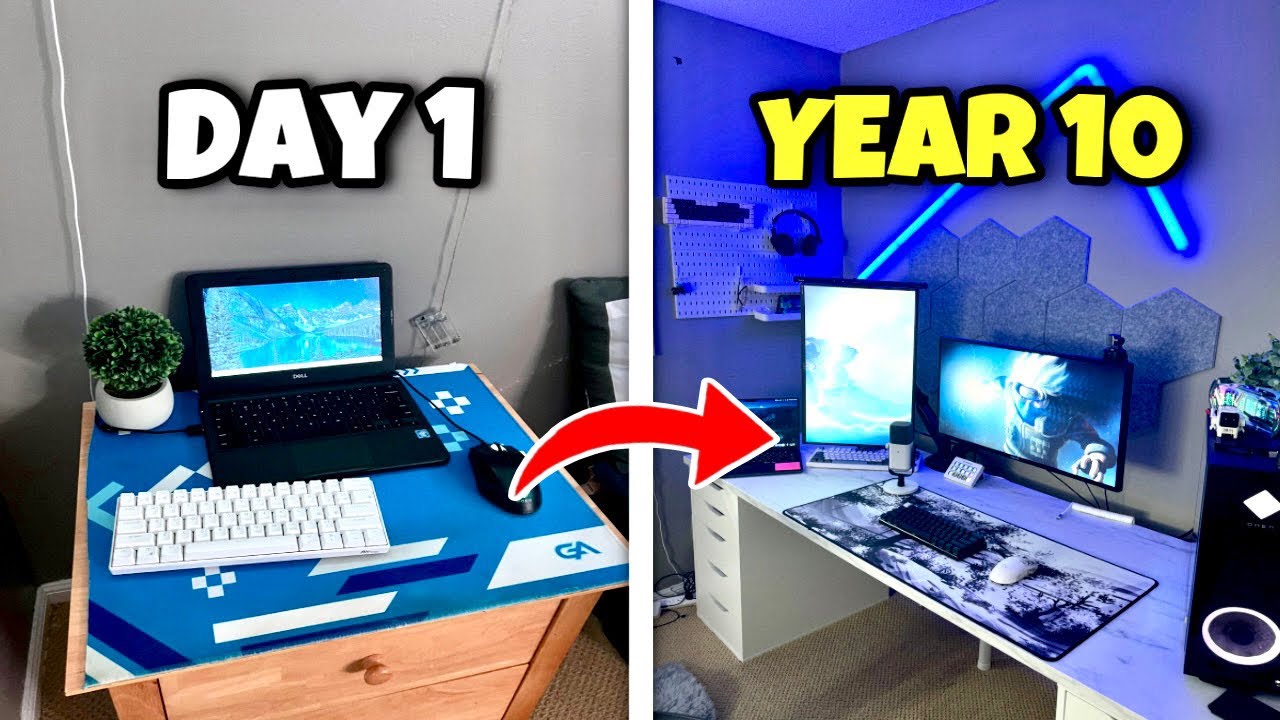 10 Year Gaming Setup Progression…