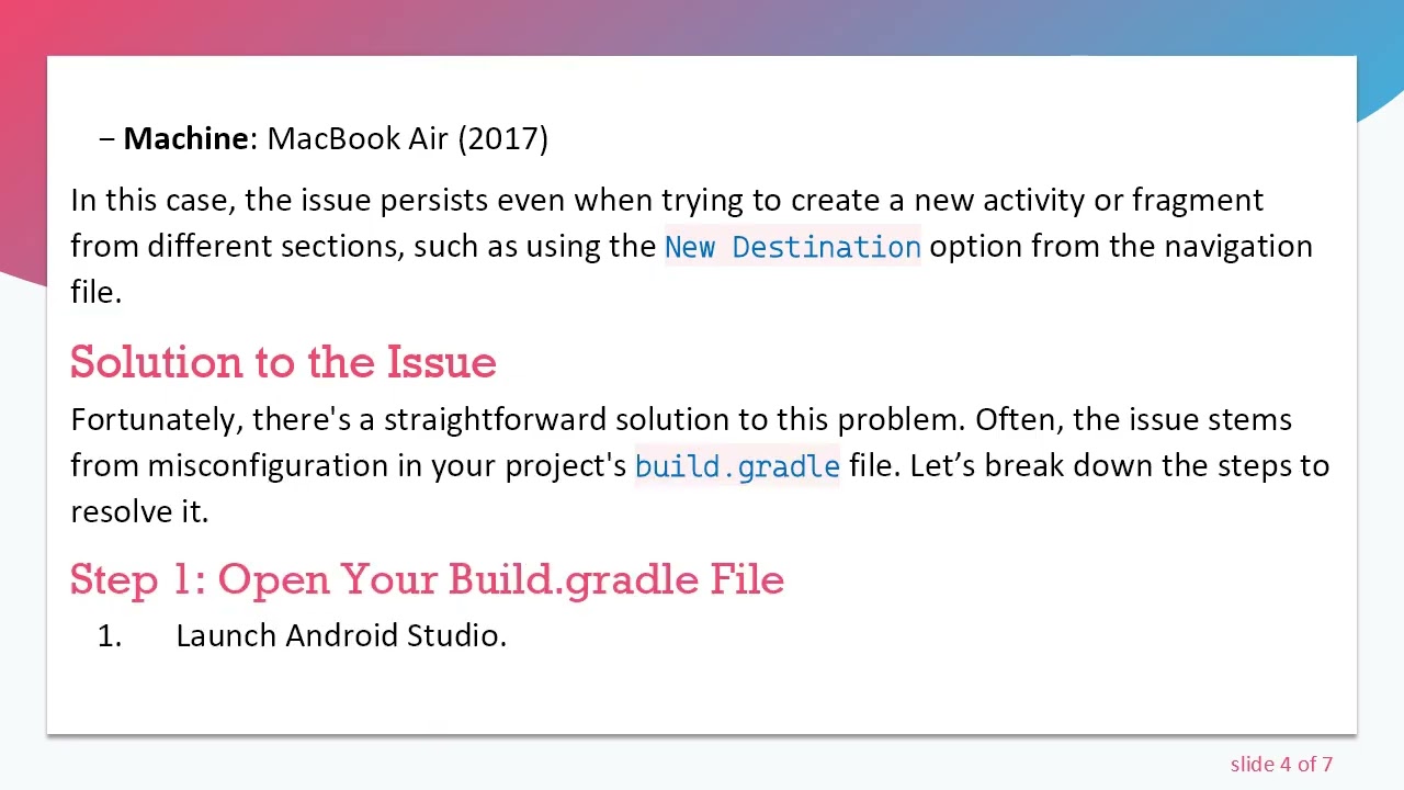 Troubleshooting the Android Studio 4.0 Create New Activity or Fragment Issue
