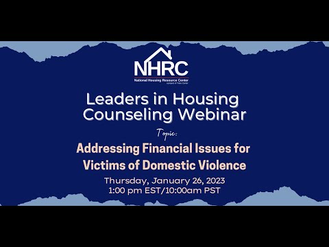 Addressing Financial Issues for Victims of Domestic Violence