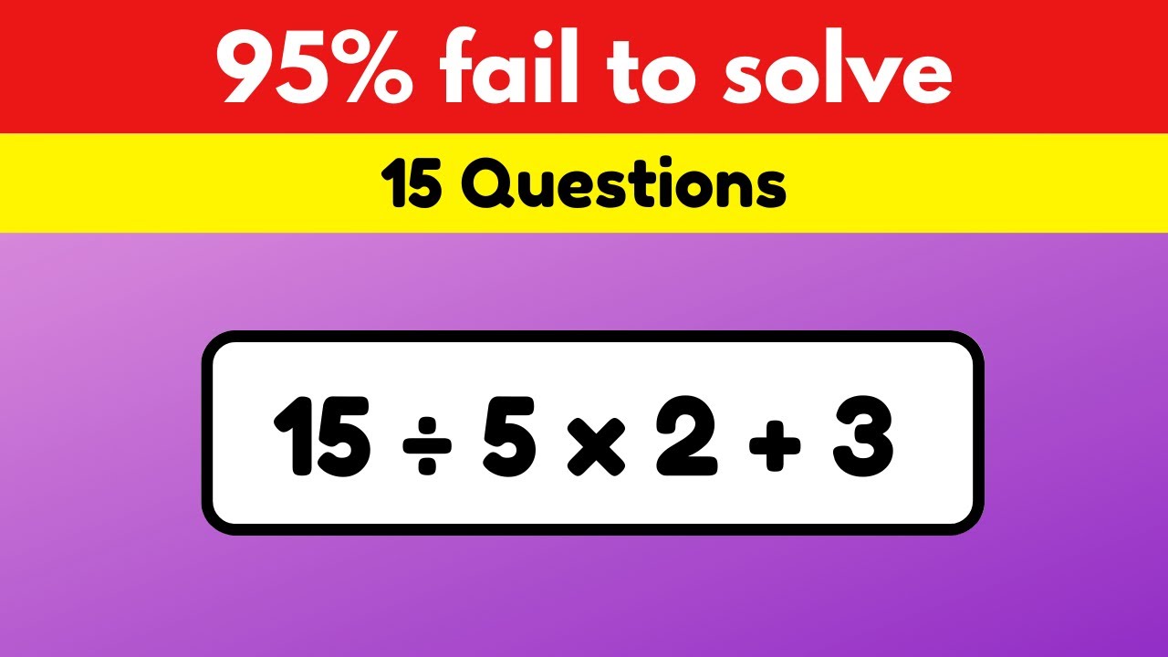 Math Quiz That'll Stump Most People (Even Math Nerds)