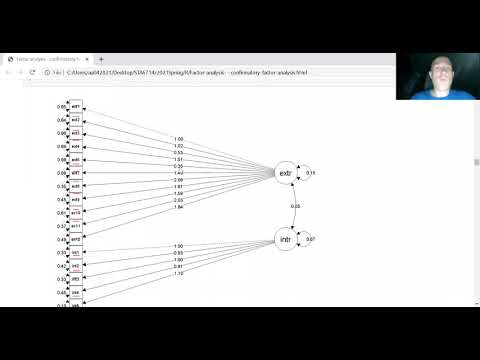 Factor analysis - confirmatory factor analysis