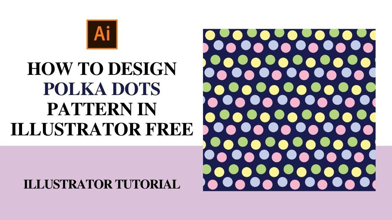 How to design polka dots pattern in illustrator free || polka dots pattern || pattern tutorial
