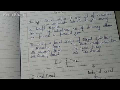 Fraud meaning and types || Fraud Detection and forensic accounting