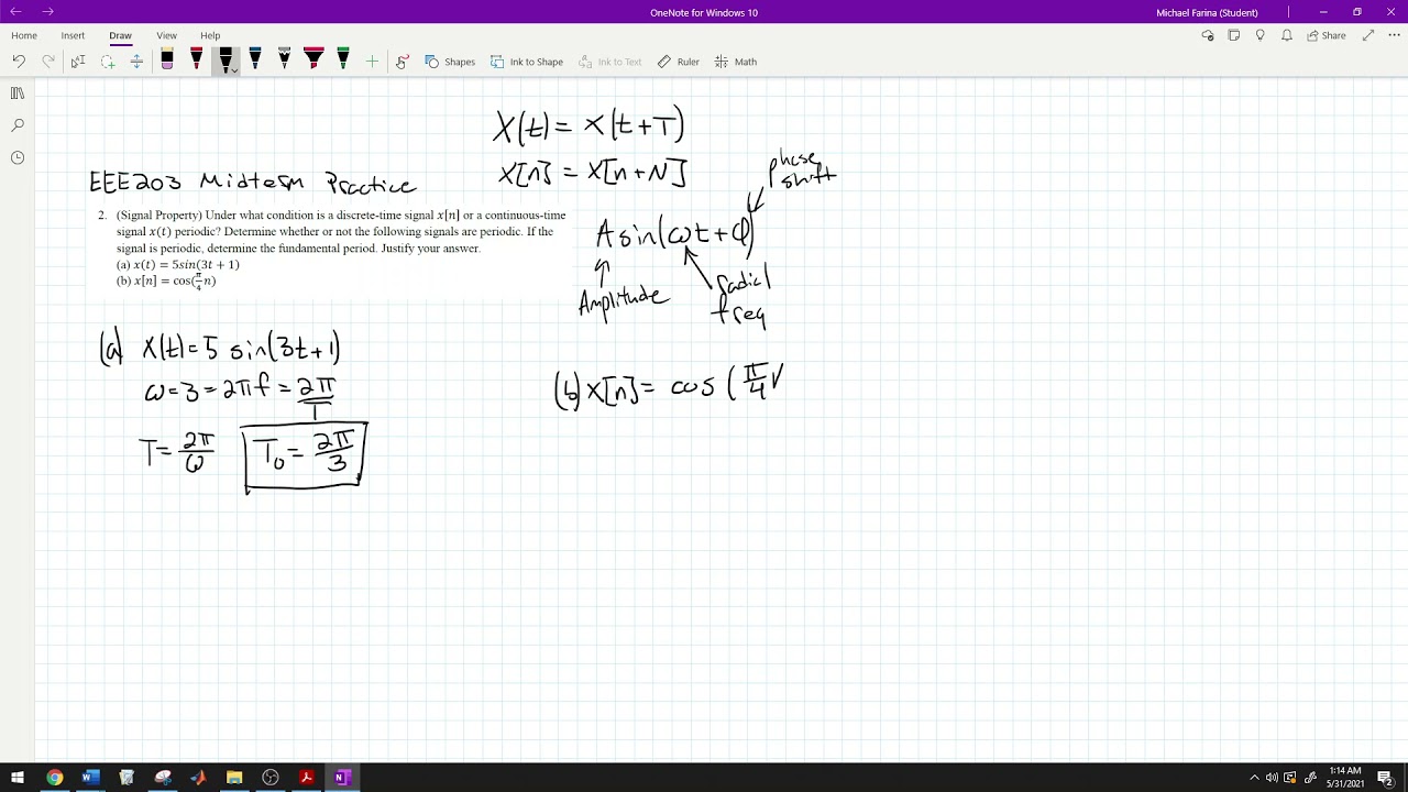 Problem 2 - EEE203 Practice Midterm