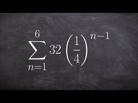 How to find the finite sum of a geometric sequence