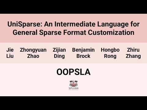 [OOPSLA24] UniSparse: An Intermediate Language for General Sparse Format Customization