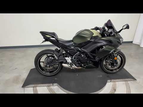 Used 2024 Kawasaki Ninja 650 EX650F Motorcycle for sale near Akron, OH.