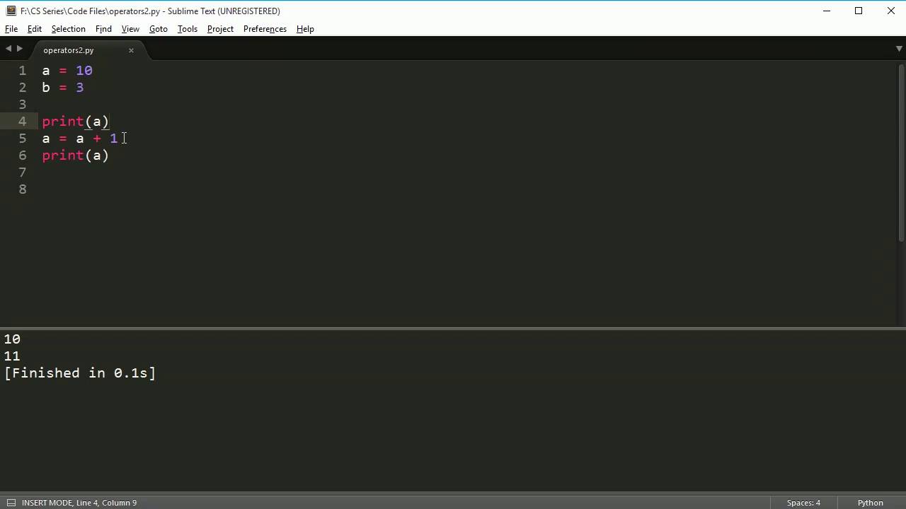 Python Programming Series (Operators 2): Assignment Operators