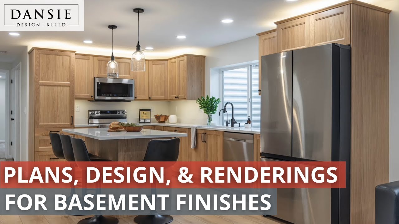 Plans, Design & Renderings for Basement Finishes