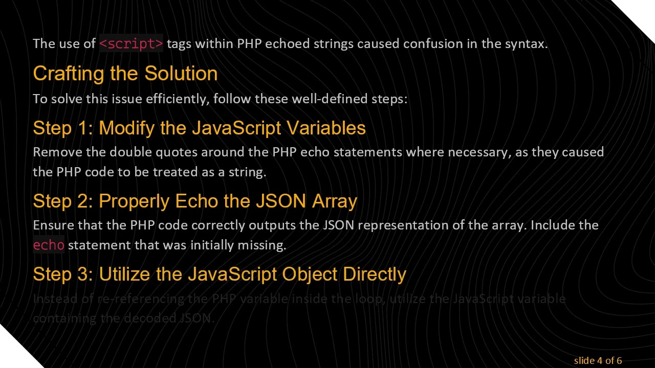 How to Successfully Pass a PHP Array Into JavaScript Using a For Loop