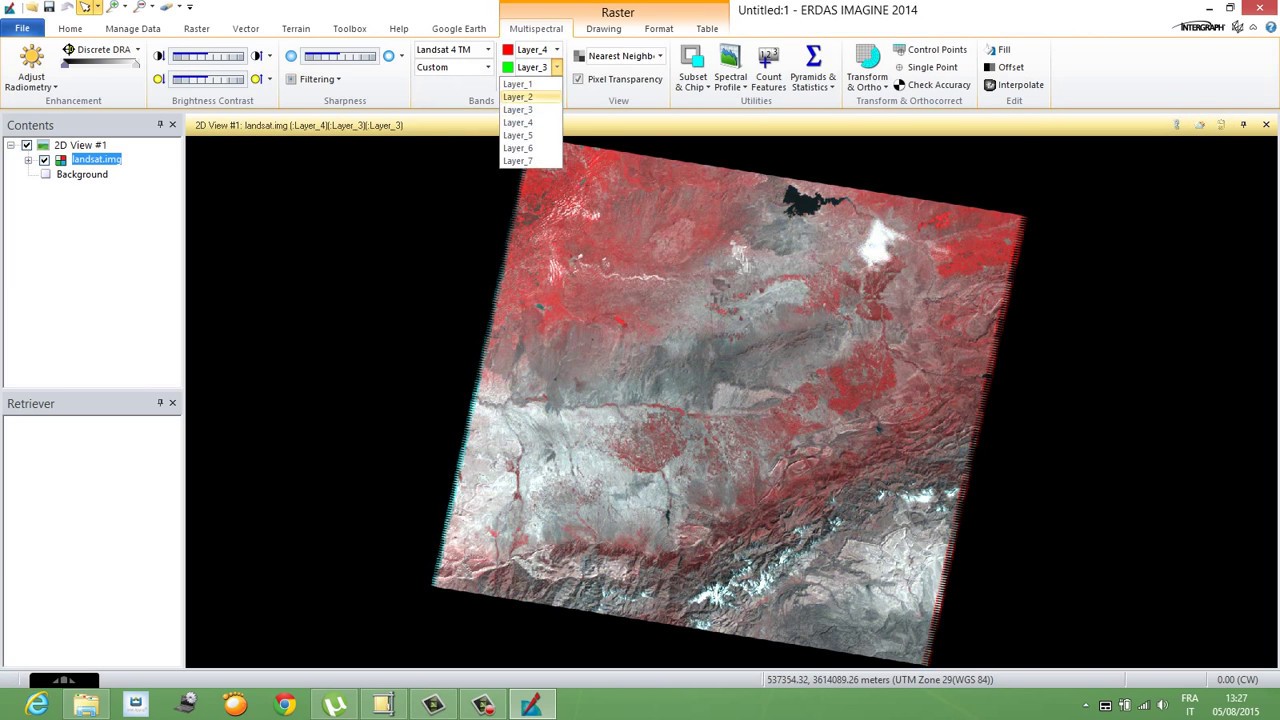 ERDAS Layer stack RGB