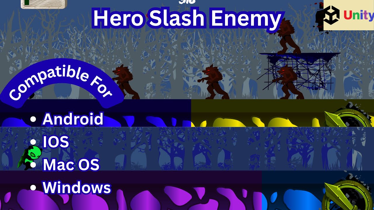 Hero Slash Enemy Unity Game Source Code