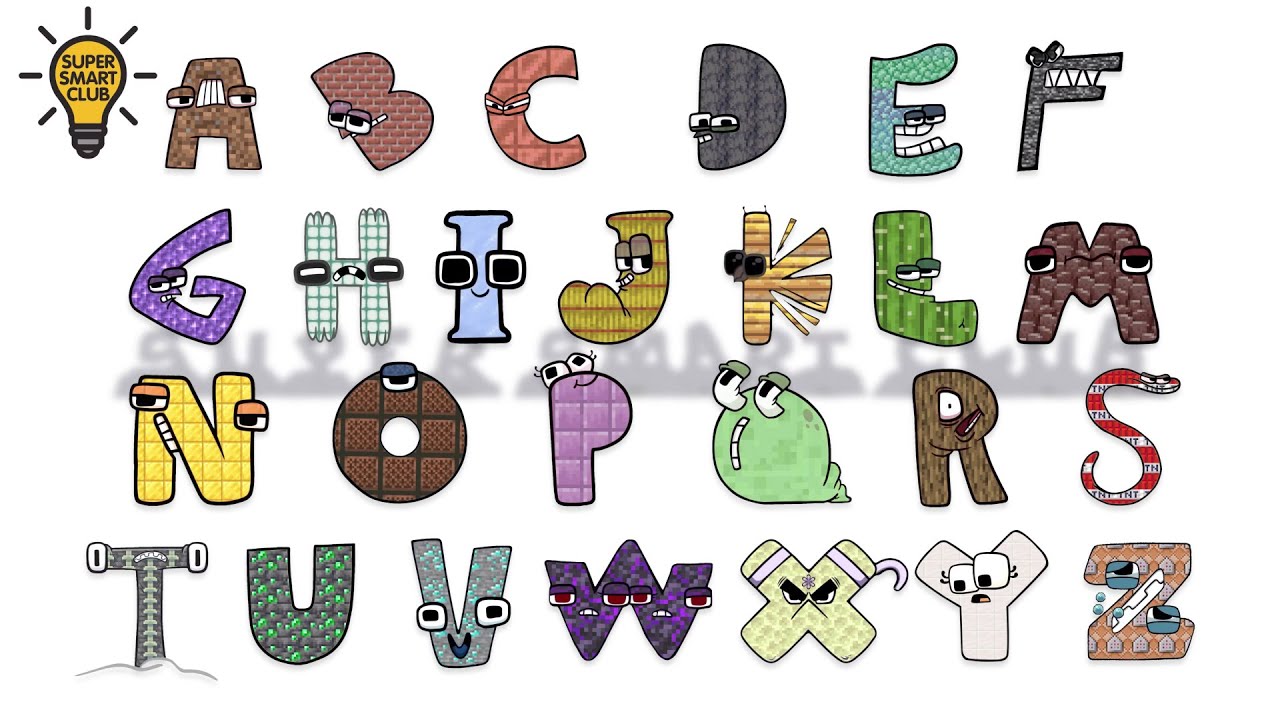 Complete Alphabet Lore with Minecraft A-Z Materials!