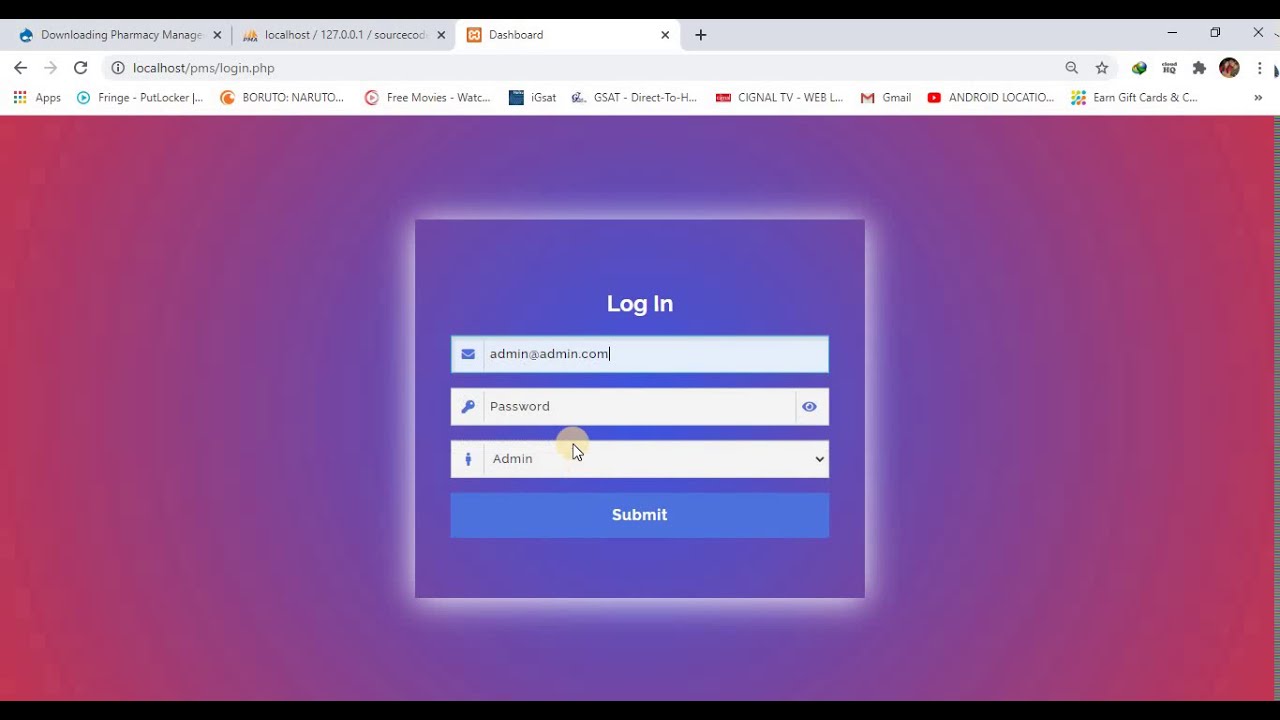 Pharmacy Management System in PHP/MySQLi Installation Guide